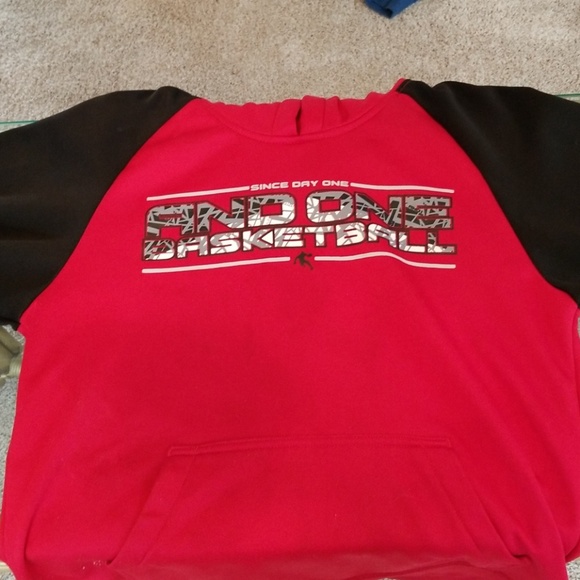 And1 | Shirts & Tops | And Red And Black Sweatshirt | Poshmark